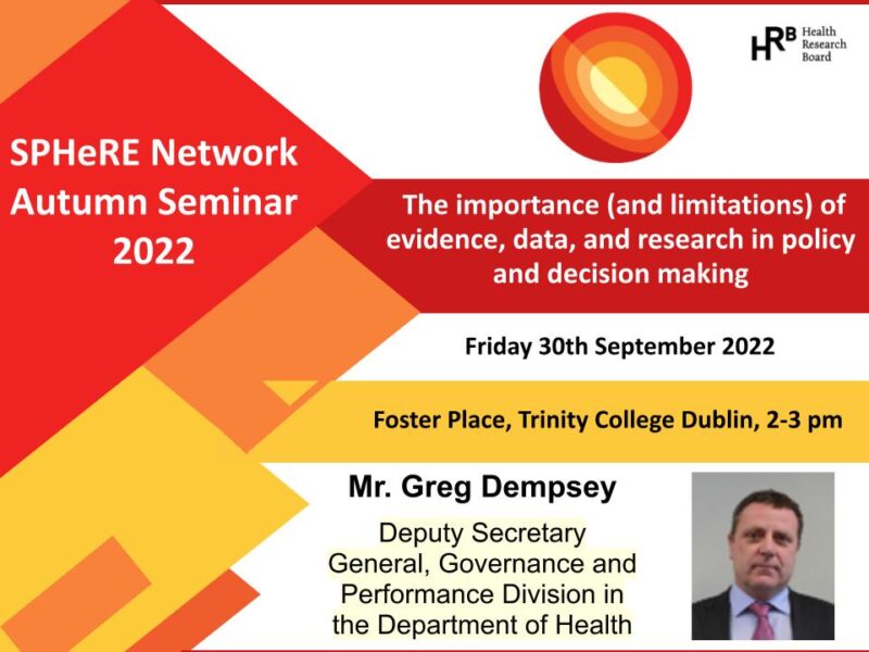 SPHeRE Network Autumn Seminar 2022 and Launch of SPHeRE III | The SPHeRE Programme | Structured ...