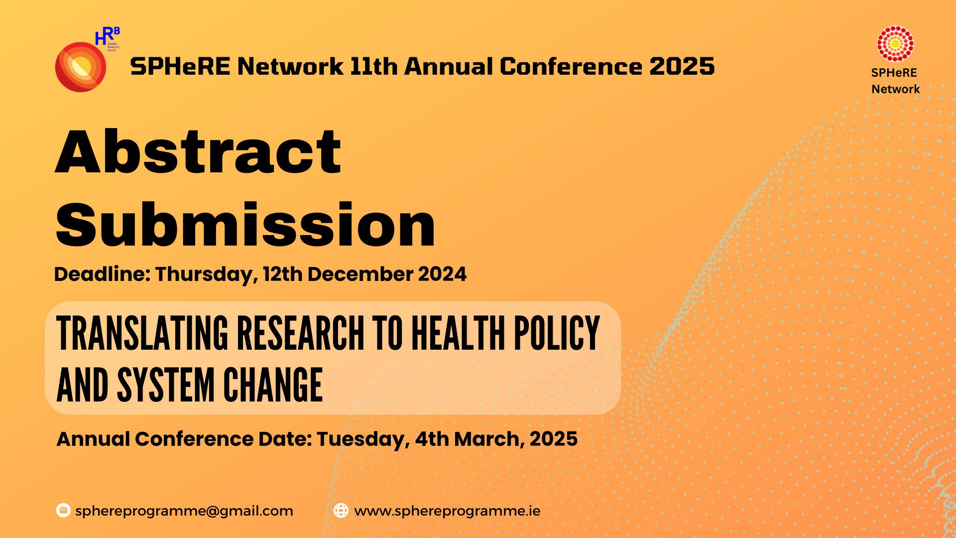 Abstract Submission for the SPHeRE Network 11th Annual Conference 2025 ...